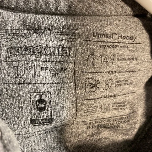 Patagonia | Other | Patagonia Fitz Roy Bear Uprisal Mens Grey Hoodie ...